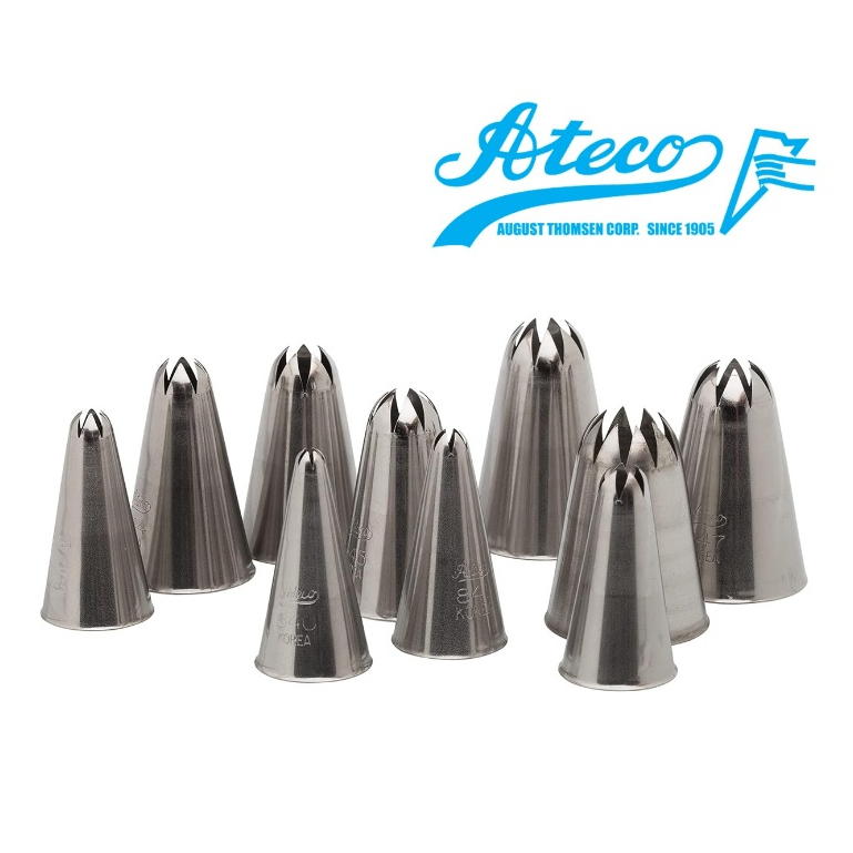 หัวบีบเค้ก Ateco ของแท้จากอเมริกา ลายคมสวย Ateco Nozzle Tip | Shopee ...