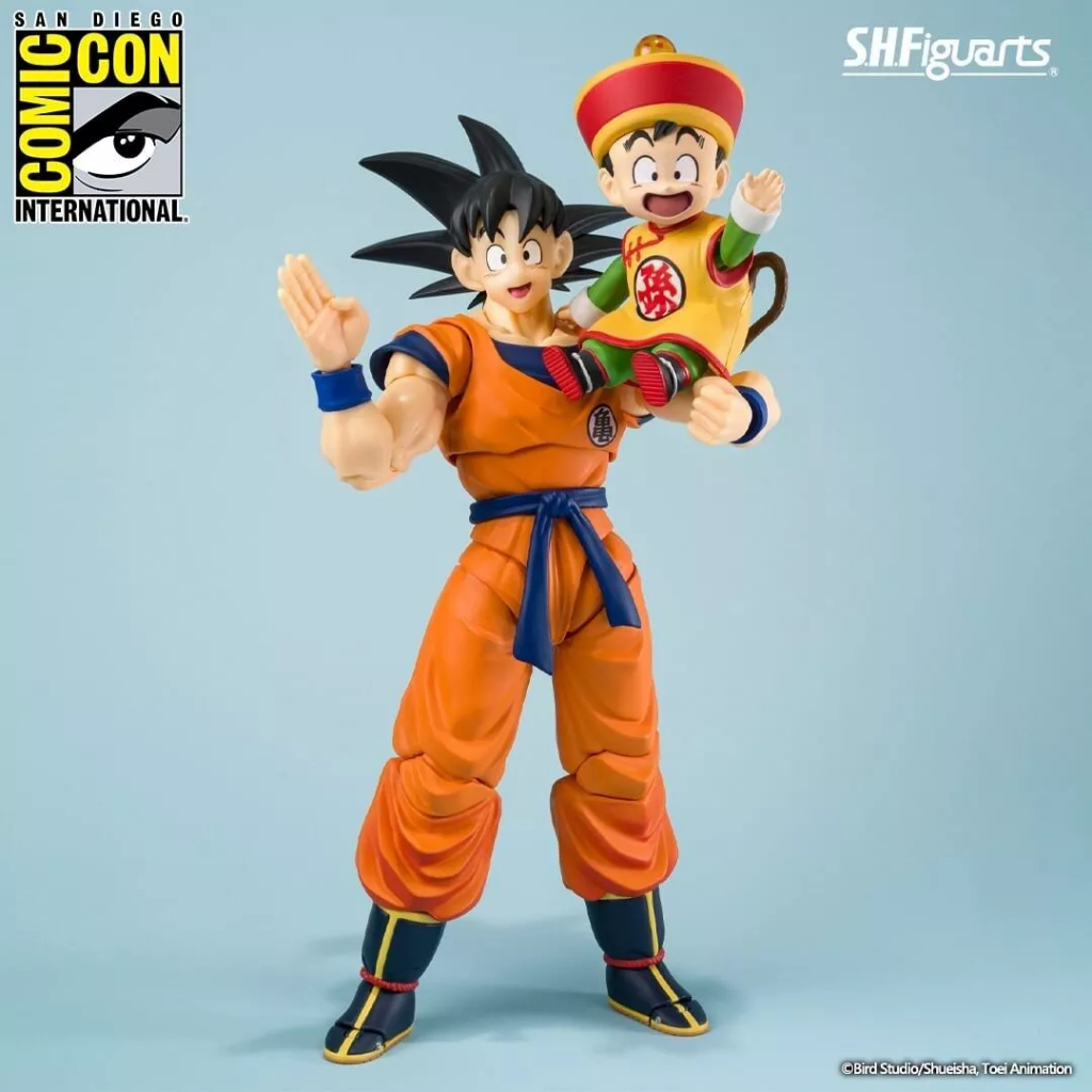 S.H.Figuarts SHF Son Goku & Son Gohan -Kid- & Kintoun -Exclusive ...