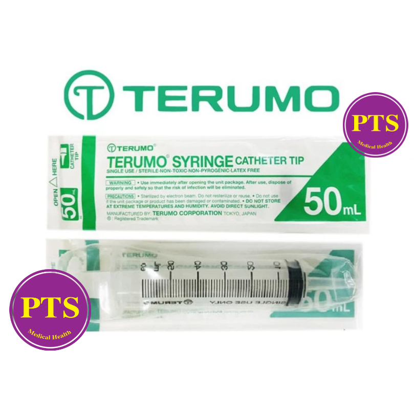 TERUMO SYRINGE Catheter Tip 50ml เทอรูโม ไซริงค์ให้อาหารพลาสติค 50มล. (exp 06-2025) (ขายแยก 1 ...