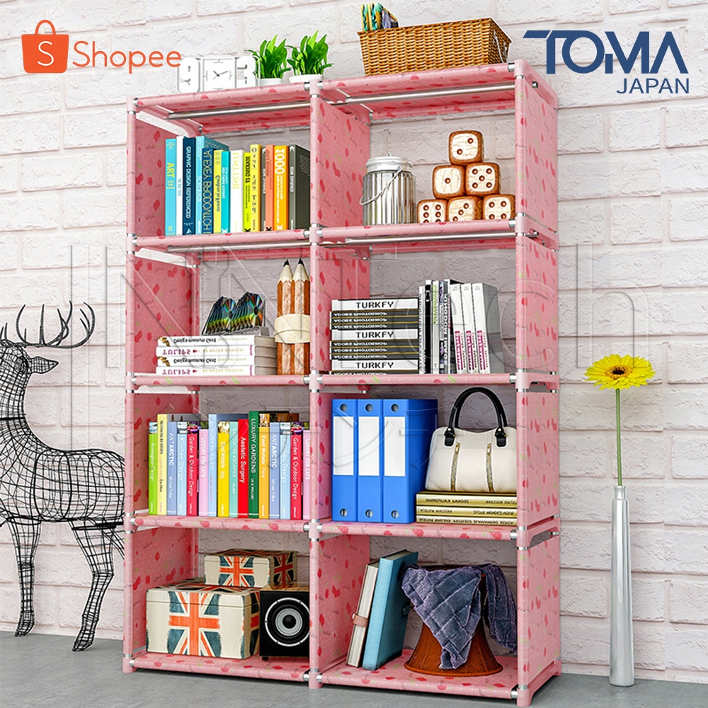 [ลดพิเศษ] InnHome ชั้นวางของ ชั้นวางหนังสือ ชั้นเก็บของ 5 ชั้น 8 ช่อง เปลี่ยนรูปทรงได้ รับ ...