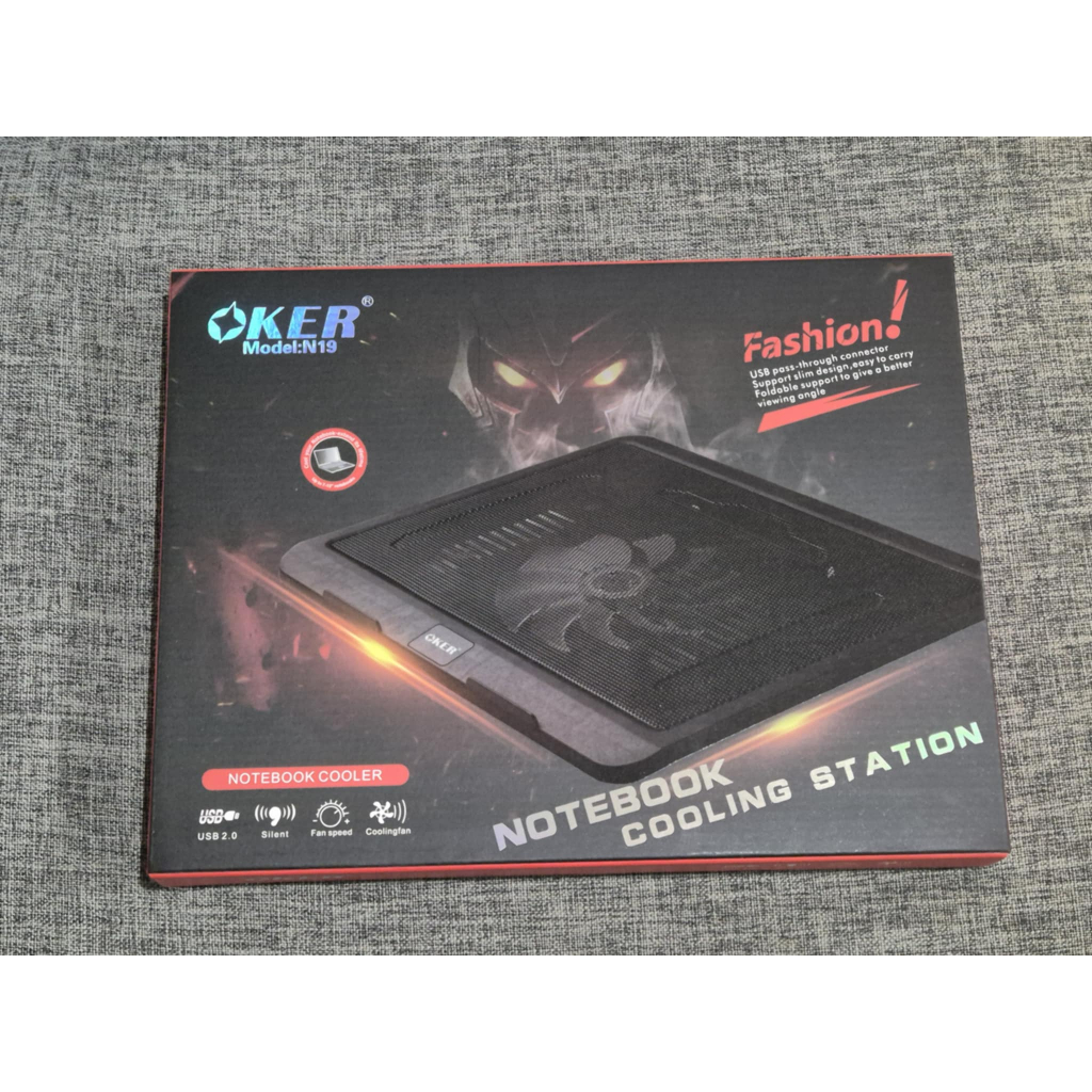 OKER พัดลมระบายความร้อน Notebook Cooling รุ่น N19 | Shopee Thailand