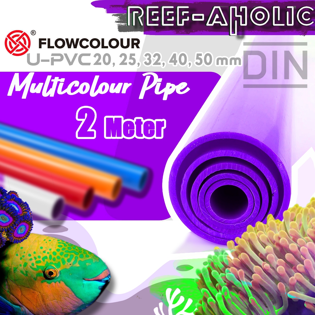 Reef-aholic ท่อง่วง เอ้ย!ท่อม่วง Flowcolour Purple Pipe ยาว 2 เมตร ม่วงแต่หินมันไม่ฟิน ต้องท่อ ...