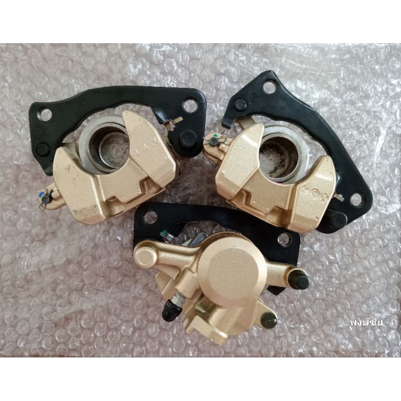 ชุดแม่ปั๊มดิสเบรคล่างหน้า (แท้ถอด) ไม่มีผ้าเบรค YAMAHA Fino // MIO ...