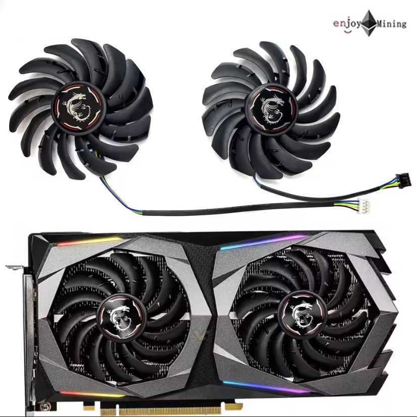 พัดลมการ์ดจอ MSI RTX 2060 2060SUPER 8GB GAMING X dragon Graphics Card ...