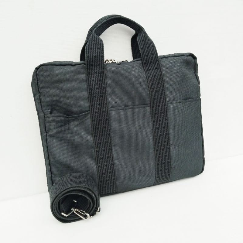 Hermes laptop bag สีเทา มือสอง กระเป๋าถือ กระเป๋าผู้ชาย กระเป๋าเอกสาร ...