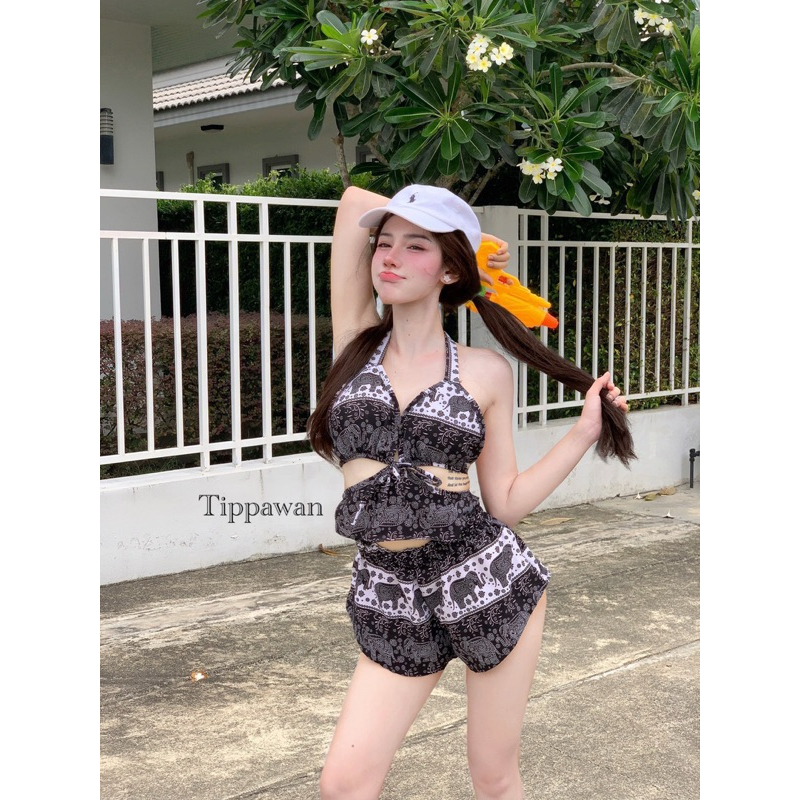 Phapassz - Setน้องช้างผูกหลังมากับกางเกงขาสั้นสุดจึ้ง ปังสุด อะไรสุด ให้ลุคเล่นน้ำแบบน่ารักมาก ...