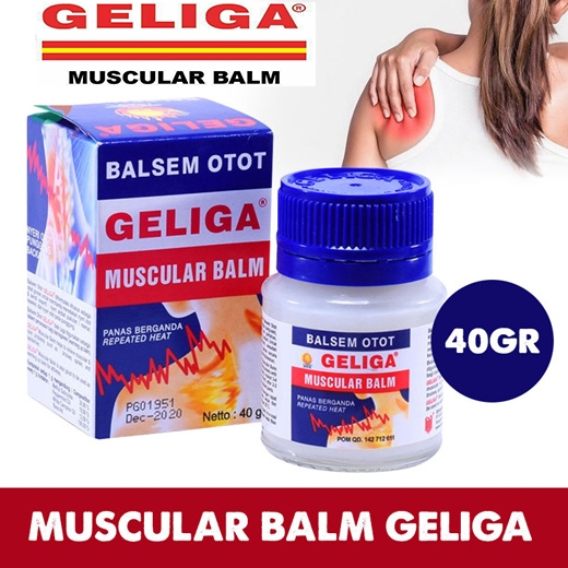 GELIGA Muscular Balm บาล์มนวด ผ่อนคลาย 40 กรัม จากอินโดนีเซียแท้ ...