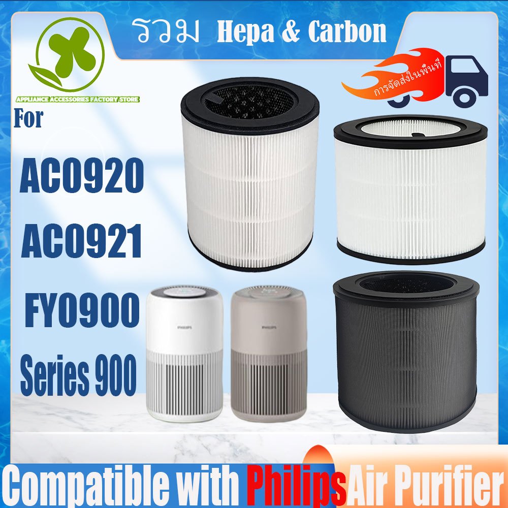 ไส้กรอง ac0920 ac0921 Philips fy0900 air purifier filter ฟิลิปส์ ไส้ ...