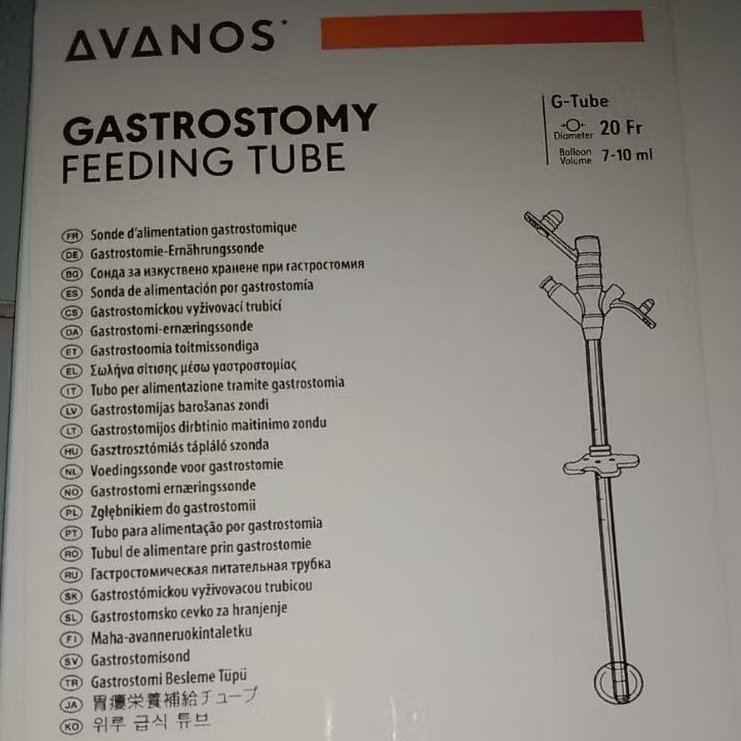 สายให้อาหารทางหน้าท้อง Gastrostomy Silicone Tube(PEG Tube) - Avanos ...