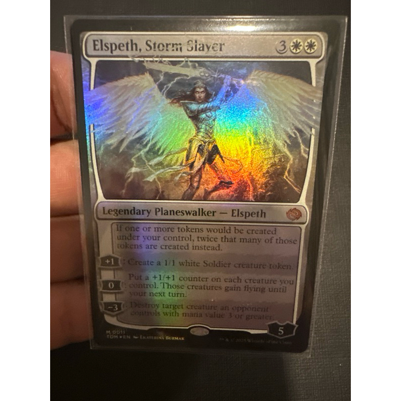 Elspeth, Storm Slayer Foil การ์ด Magic The Gathering MTG ขอบแท้ จากชุด ...