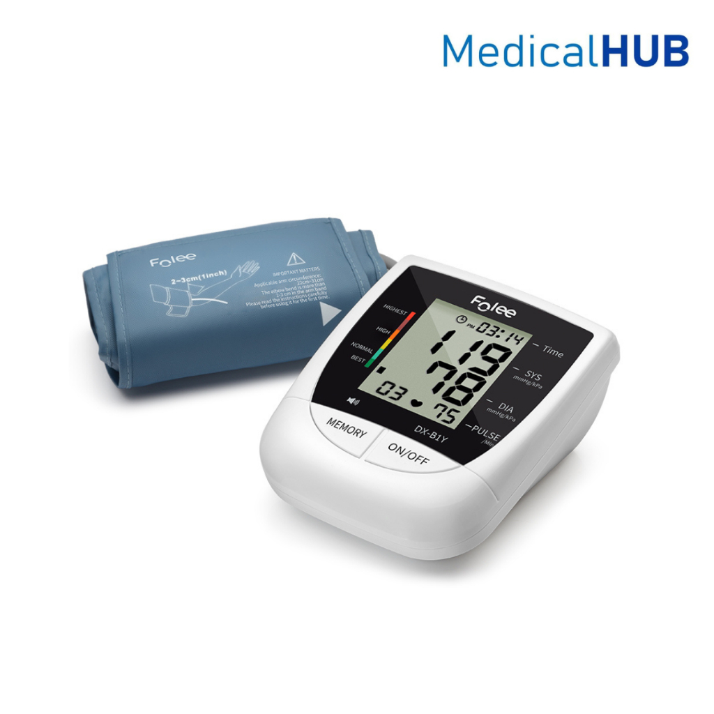 Folee Arm ฺBlood Pressure Monitor เครื่องวัดความดันโลหิตอัตโนมัติ รุ่น DX-B1Y จำนวน 1 เครื่อง ...