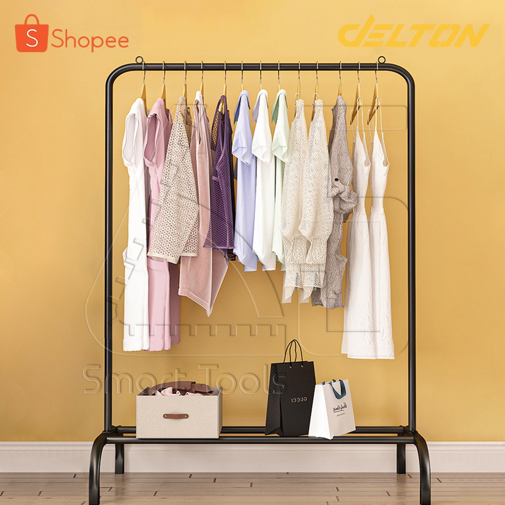 [ลดพิเศษ] InnHome ราวตากผ้า ราวแขวนผ้า ราวแขวนเสื้อ ราวแขวนเสื้อผ้าอเนกประสงค์ 2in1 ราวตากผ้า ...