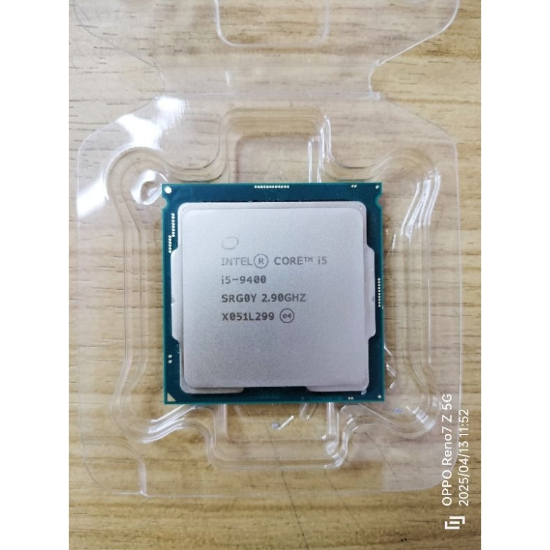 CPU Intel i5-9400 (Gen9) 2.9-4.1GHz 6คอ/6เธรด LGA1151v2 ใช้งานปกติ ...