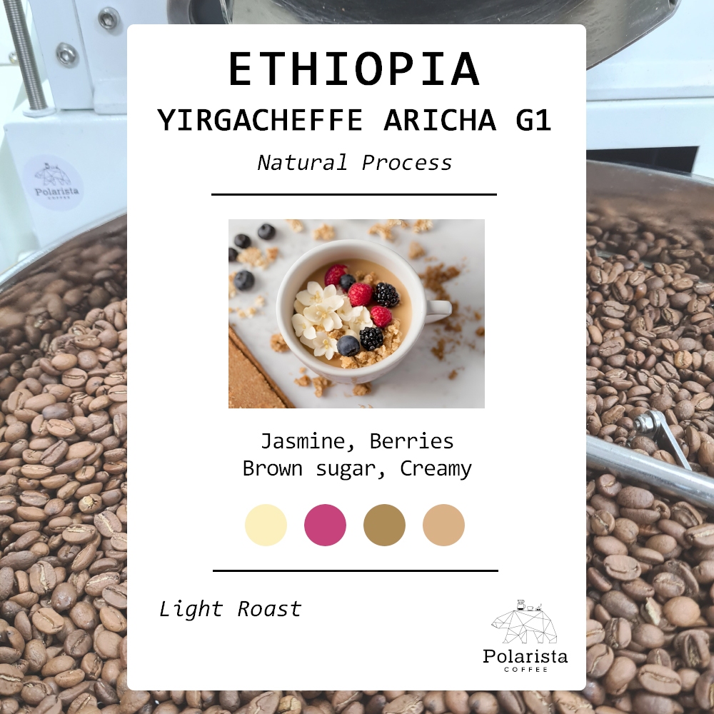 เมล็ดกาแฟคั่ว Ethiopia Yirgacheffe Aricha G1 Natural roasted coffee 200g | Shopee Thailand