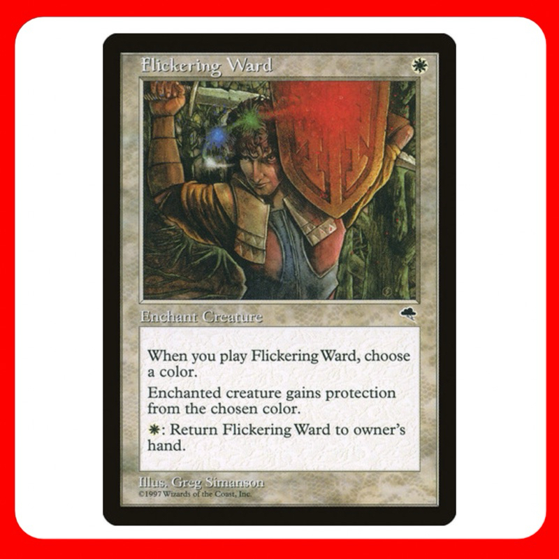 [MTG] Flickering Ward [TE] [WHITE] [UNCOM] [NORMAL] [ENG] (การ์ดเมจิค ...