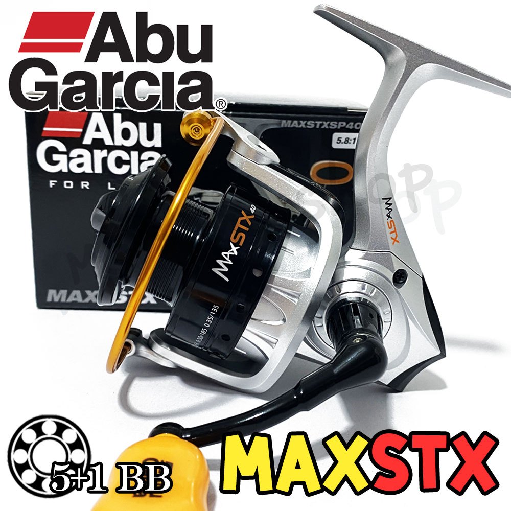 รอกสปิน ABU GARCIA MAX STX 5+1BB ของแท้ 100% | Shopee Thailand