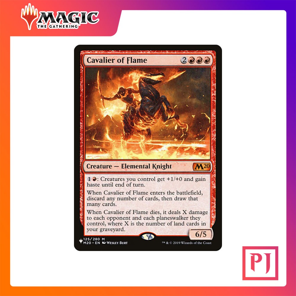 [MTG] Cavalier of Flame [MB1] [RED] [MYTHIC] [NORMAL] [ENG] (การ์ดเมจิค ...