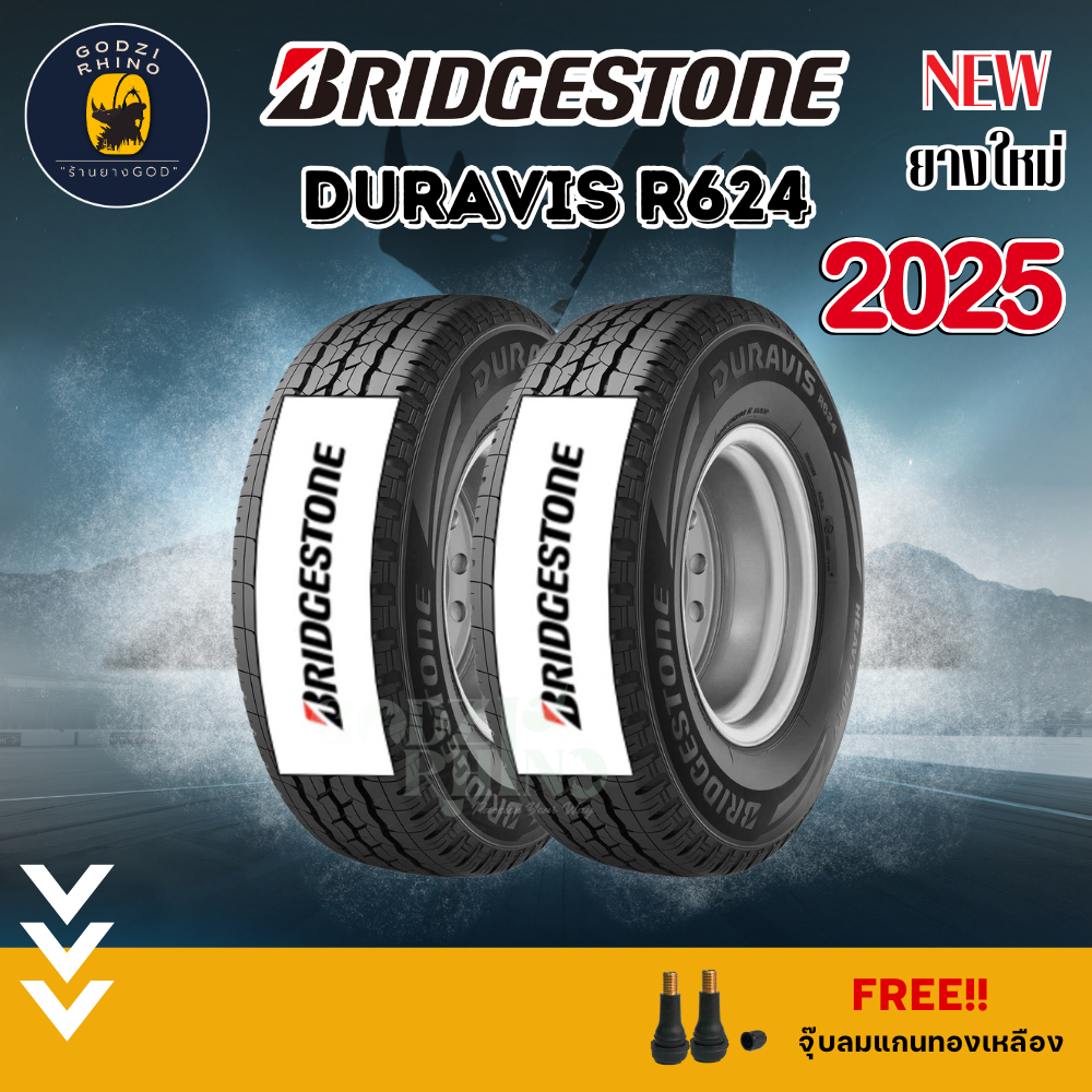 BRIDGESTONE รุ่น DURAVIS R624 215/75R14 225/75R14 225/75R15 ยางใหม่ปี ...
