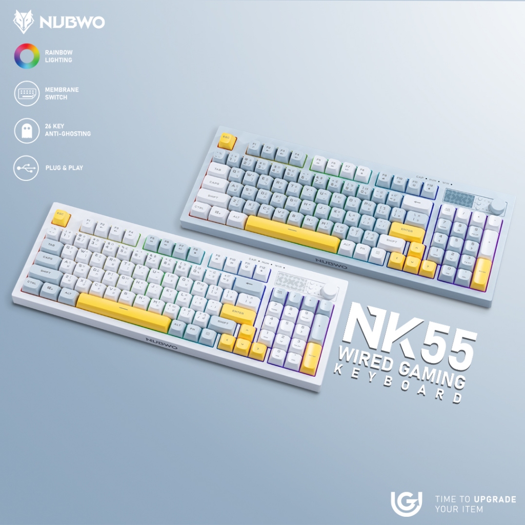 Nubwo NK-55 Keyboard Gaming Membrane Switch/Rubber Dome Switch ...