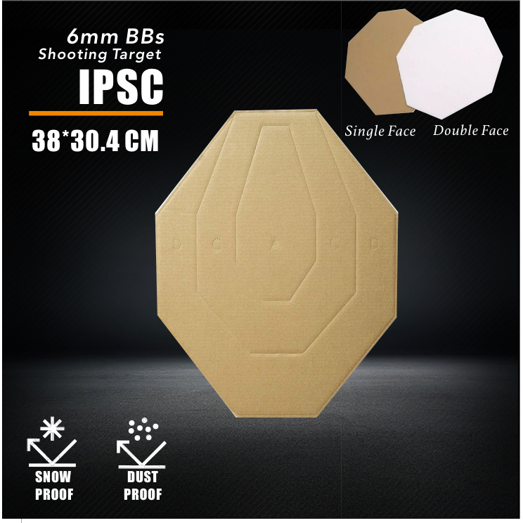 IPSC 6mm Airsoft Shooting Cardboard เป้าคาร์ดบอร์ด IPSC คุณภาพสูง ...