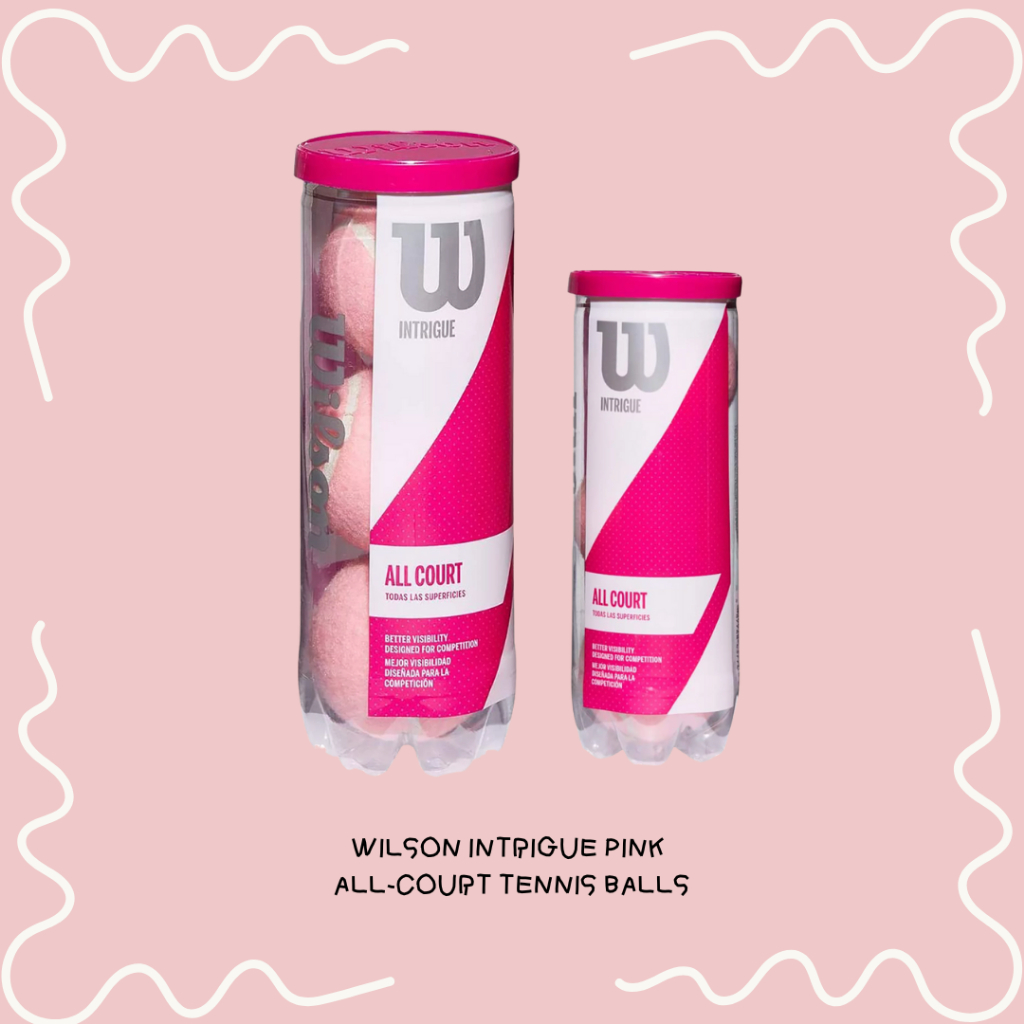Wilson Intrigue Pink All-Court Tennis Balls | Shopee Thailand