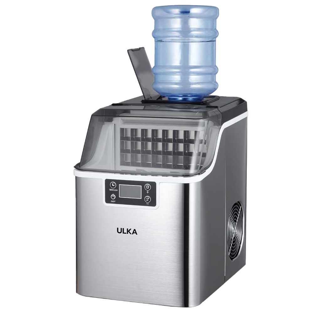 เครื่องทำน้ำแข็ง น้ำแข็งทรงเหลี่ยม 25กก/วัน ULKA 20AF เครื่องผลิตน้ำแข็ง ใช้งานในบ้าน(ใส่ถังน้ำ ...