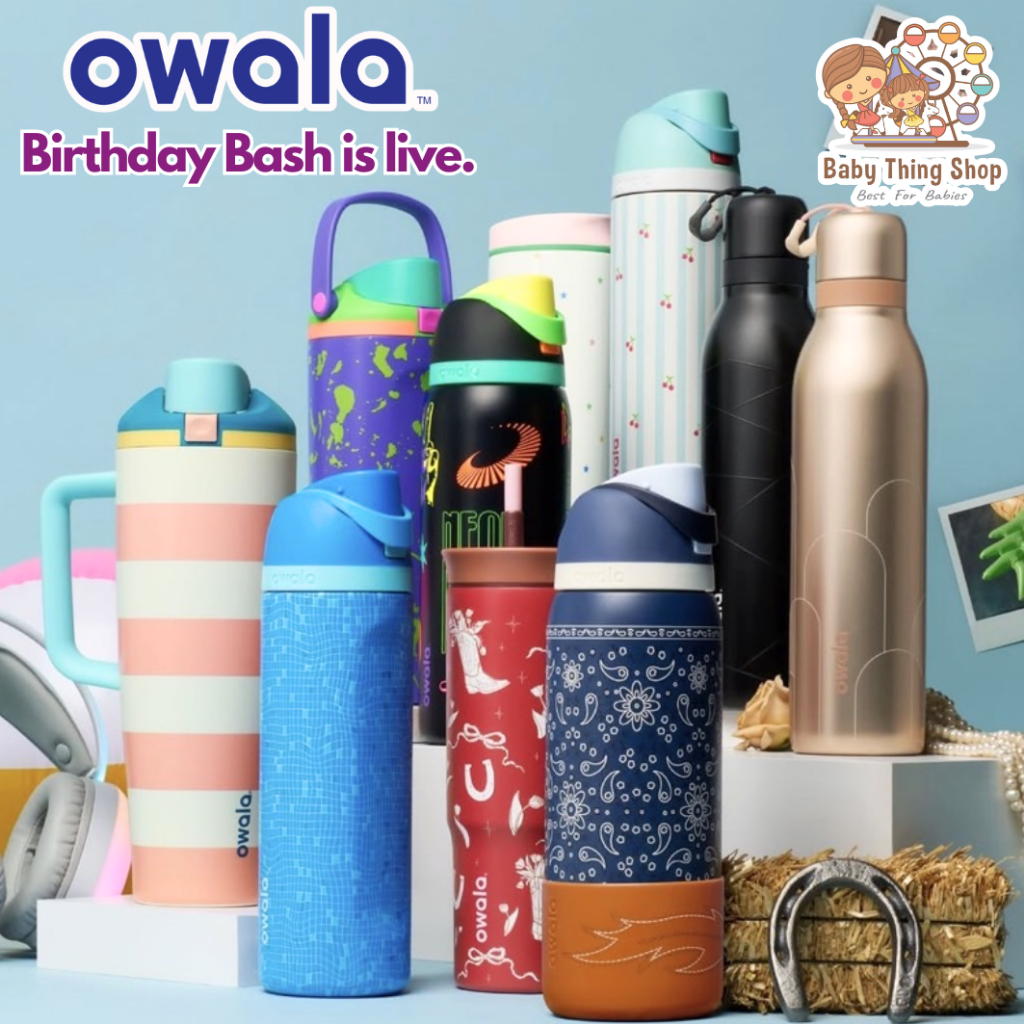 พร้อมส่งอัพเดทสีใหม่🎉นำเข้า 🇺🇲 Owala Birthday Bash is live FreeSip Stainless Steel Water Bottle ...
