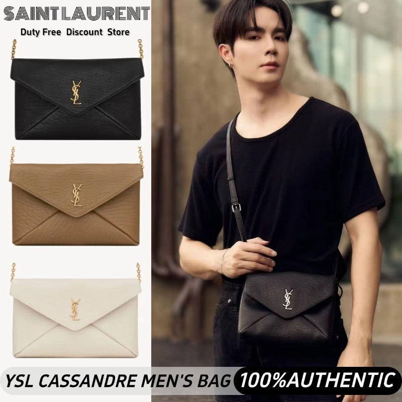 วายเอสแอล YSL Saint Laurent CASSANDRE Lambskin Envelope Messenger Bag ...