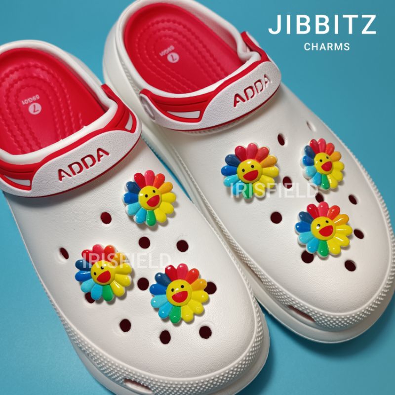 CROCS JIBBITZ - Daisy flowers | Shopee Thailand
