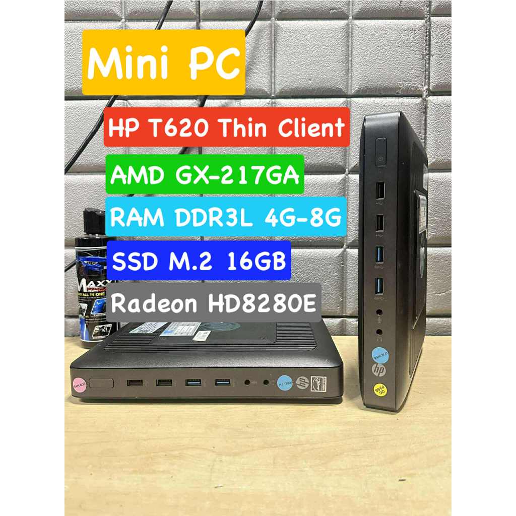 คอมพิวเตอร์ Mini PC HP T620 THIN CLI IENT RAM 4-8GB M.2 16GB ไม่มีวินโด ...