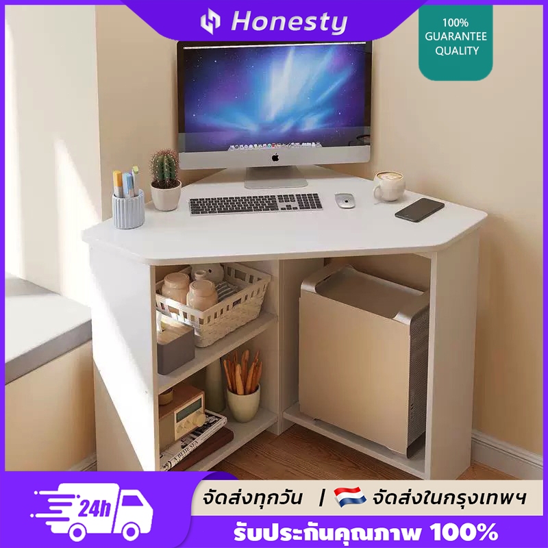 【โปรโมชัน】โต๊ะเข้ามุม ไม้ โต๊ะเข้ามุมฉาก Computer Desk, Office Desks ...