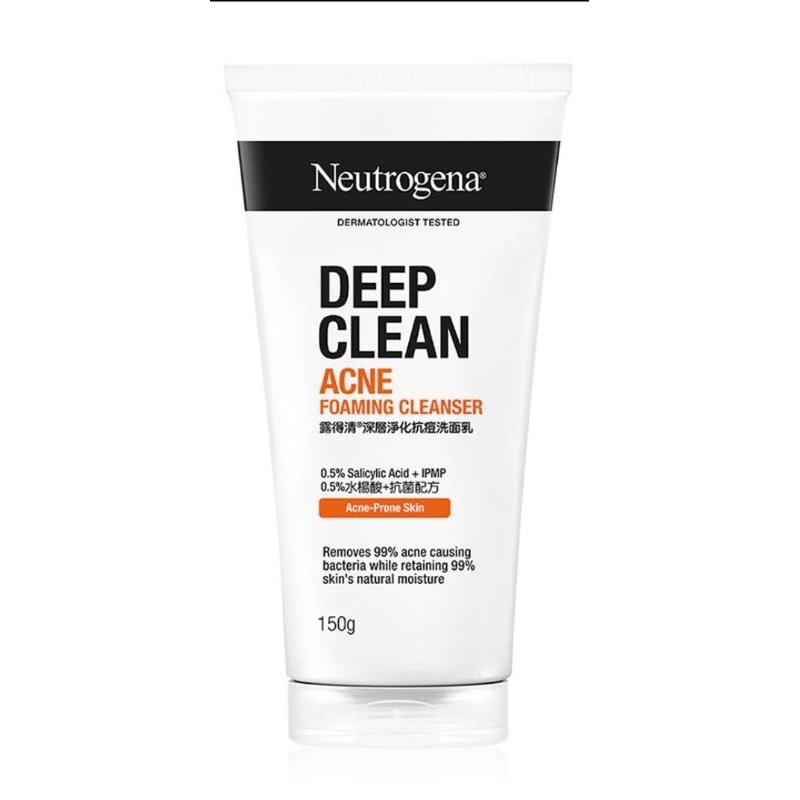 Neutrogena Deep Clean Acne Foaming Cleanser 150g | Shopee Thailand