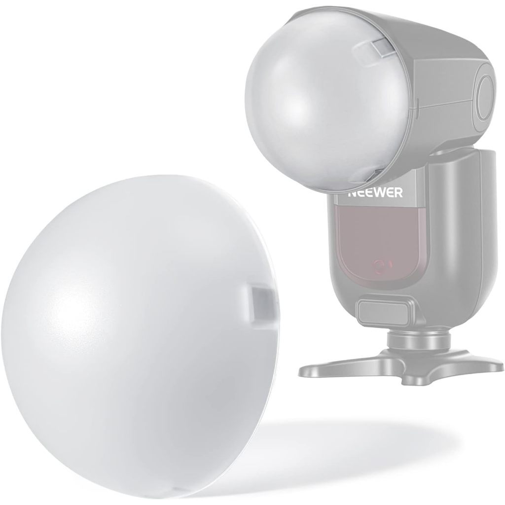 NEEWER M12 Magnetic Dome Diffuser for Round Head Speedlite Flash ตัว ...