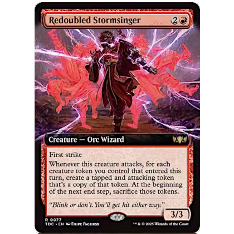 Tarkir: Dragonstorm Commander Decks Variants: Redoubled Stormsinger ...