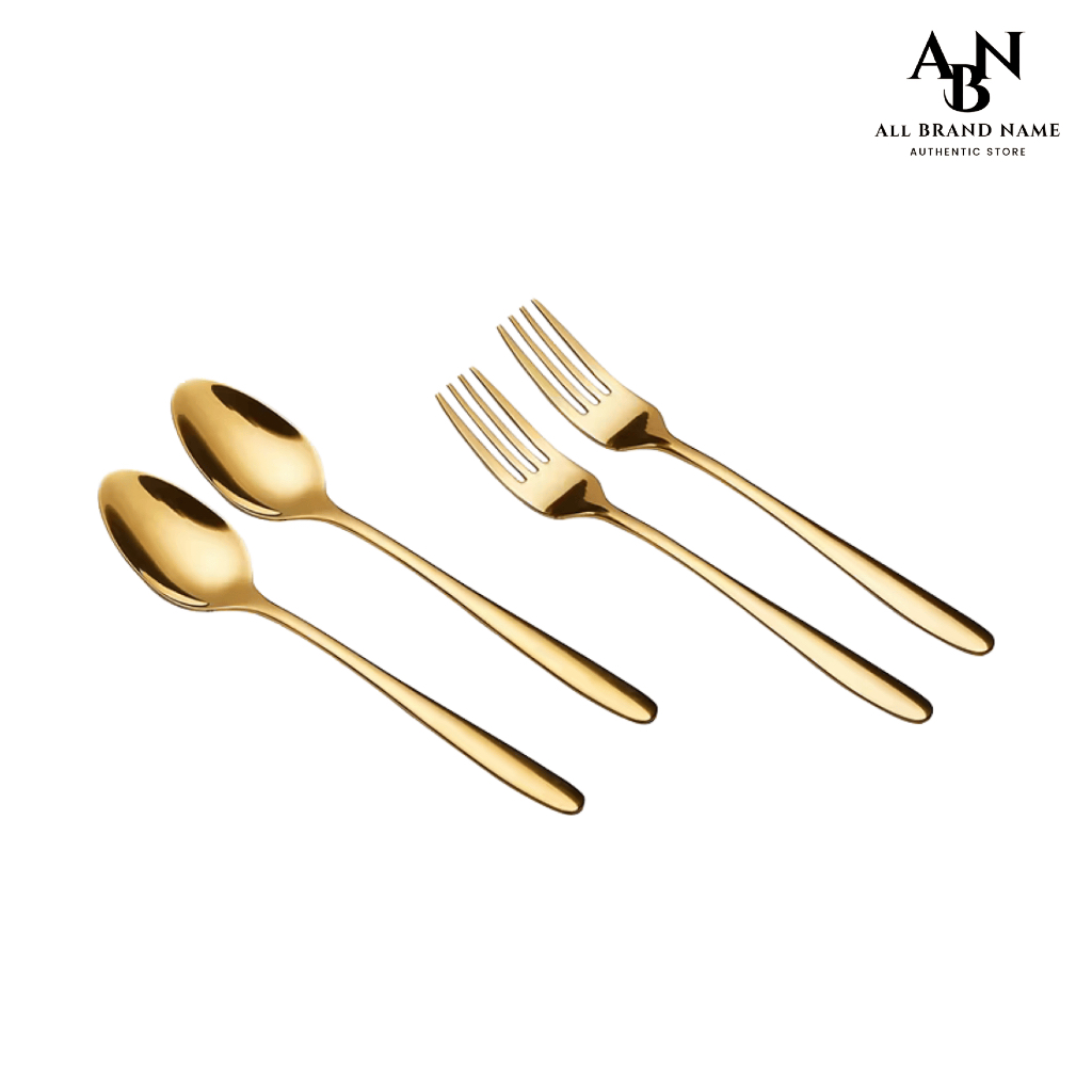 [New!!] Central Home Table Spoon & Fork Modernize Gold Stainless 18/10 Pack 2 Pieces | Shopee ...