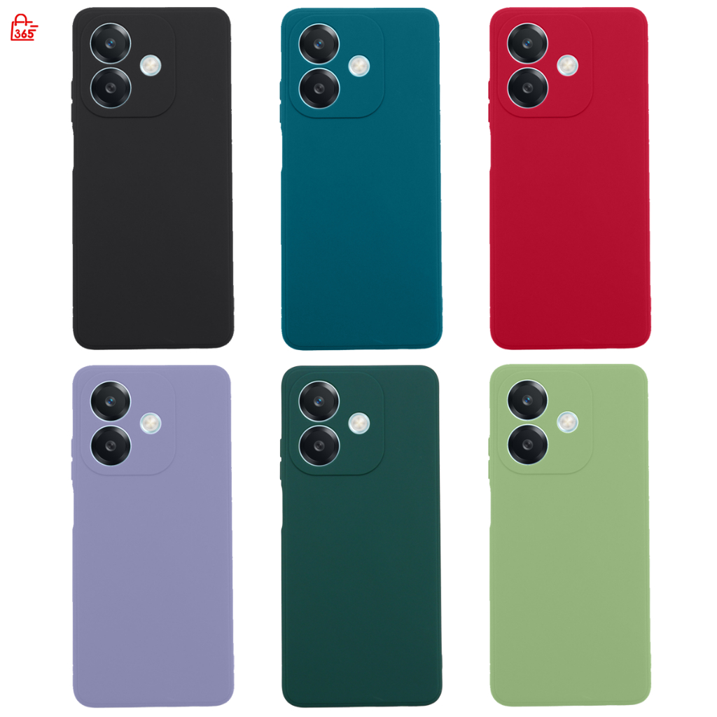 เคส สำหรับ OPPO A3x CPH2641 เคสซิลิโคนนิ่ม สีพื้น กันกล้อง TPU บาง ...