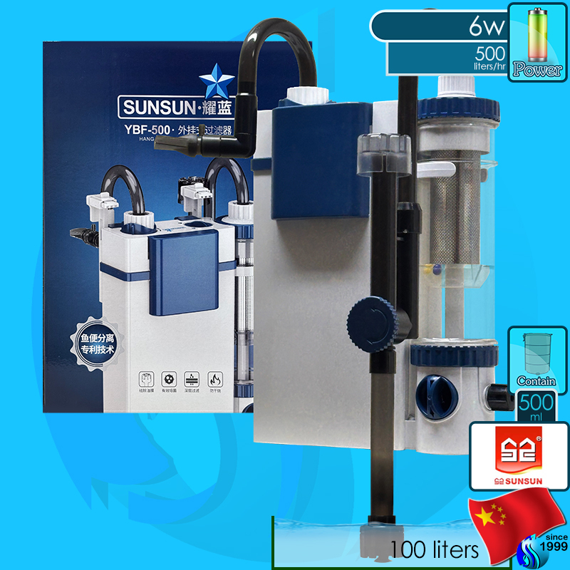 SunSun Hang-on Filter YBF-500 เครื่องกรองแขวนพร้อมระบบกรองหยาบ สามารถ ...