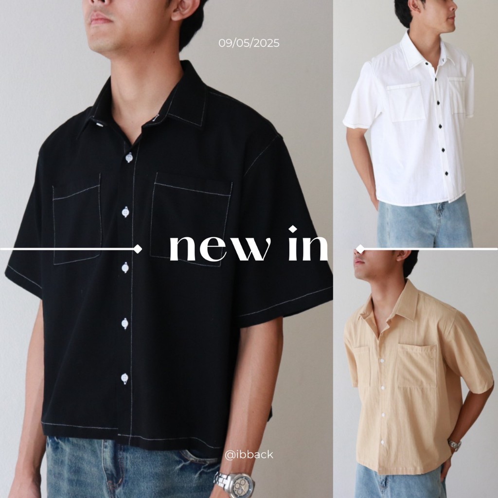 IBB MUSLIN CROPPED SHIRTS เสื้อเชิ้ตผ้าฝ้ายมัสลิน | Shopee Thailand