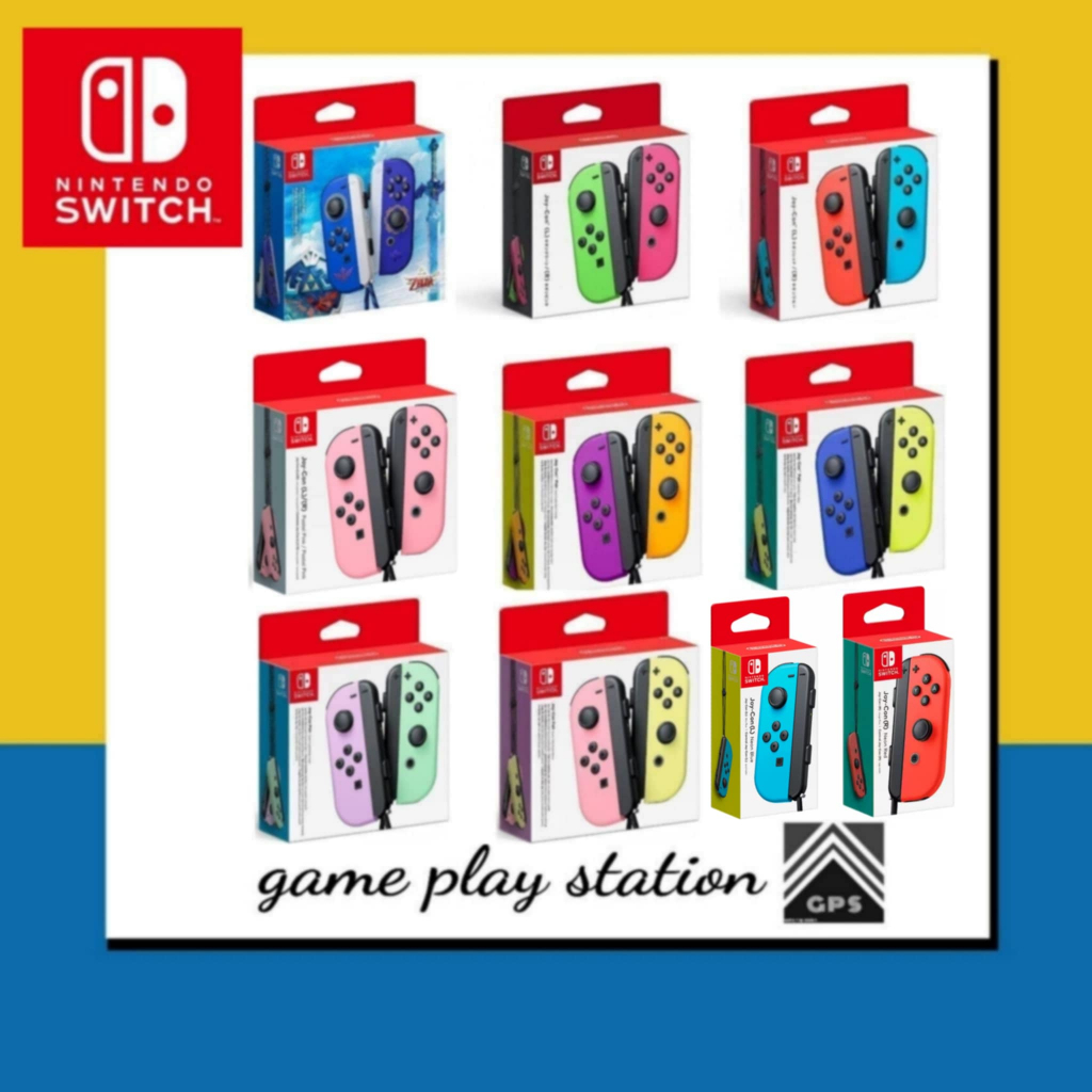 nintendo switch joy con / neon / splatoon / wario / bleu+yellow / zelda ...