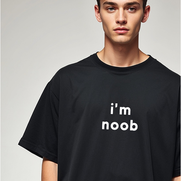 เสื้อยืด i'm noob premium สุดexclusive | Shopee Thailand