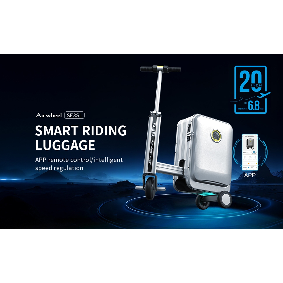 ⚡⚡กระเป๋าเดินทางไฟฟ้า Airwheel SE3SL รุ่นใหม่ เบากว่า พกพาง่าย ⚡⚡ | Shopee Thailand