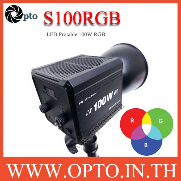 Opto S100RGB 100W RGB Full Color Portable LED Video Light Pocket light ...