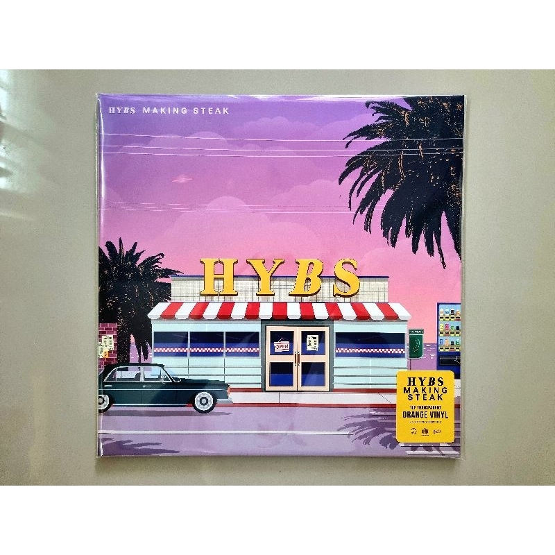 แผ่นเสียง HYBS : MAKING STEAK อัลบั้มแรกปั๊มใหม่ล่าสุดมือ1แผ่นOrange Vinyl มีแถมโปสเตอร์ด้านใน ...