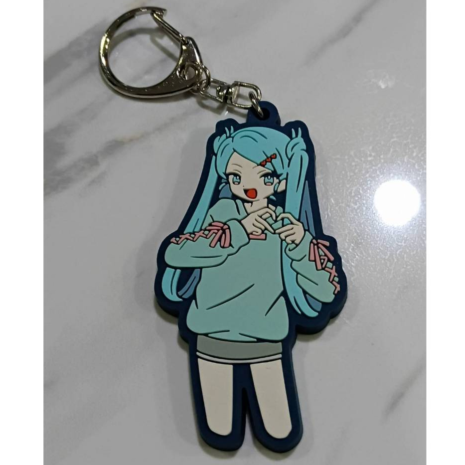พวงกุญแจยางอนิเมะ ★Hatsune Miku - Rubber Keychain ★ ขนาด 3.5 X 7 cm ...