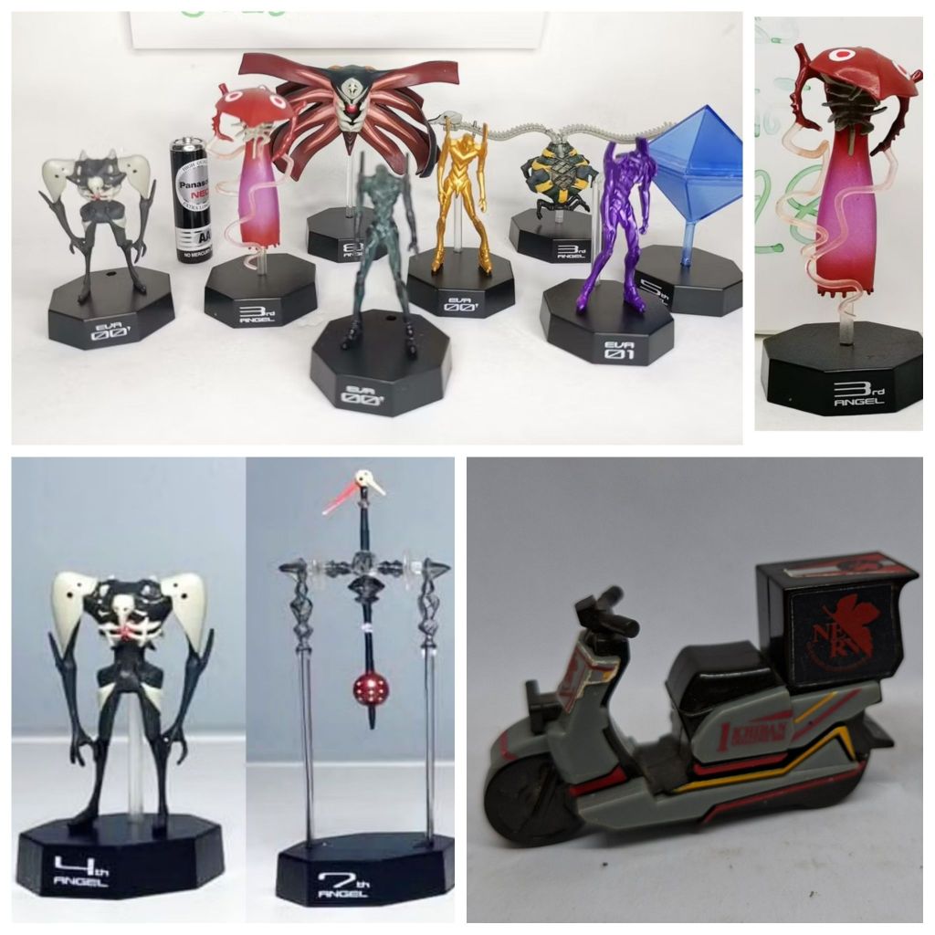 ฺ(แท้/กาชาปอง/มือ2)⭐CoCo Ichi Novelty Bike Evangelion Angel 4th ️7th เทวทูต GASHAPON FIGURE ...