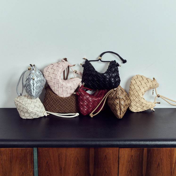 Sugar Monday Pleat Mini shoulder Bag with Long strap (3005) ไซส์มินิ ...