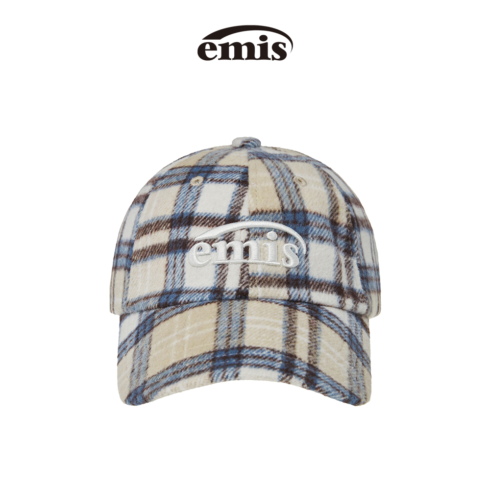 EMIS - MULTI COLOR CHECK BALL CAP (BEIGE , ORANGE) | Shopee Thailand