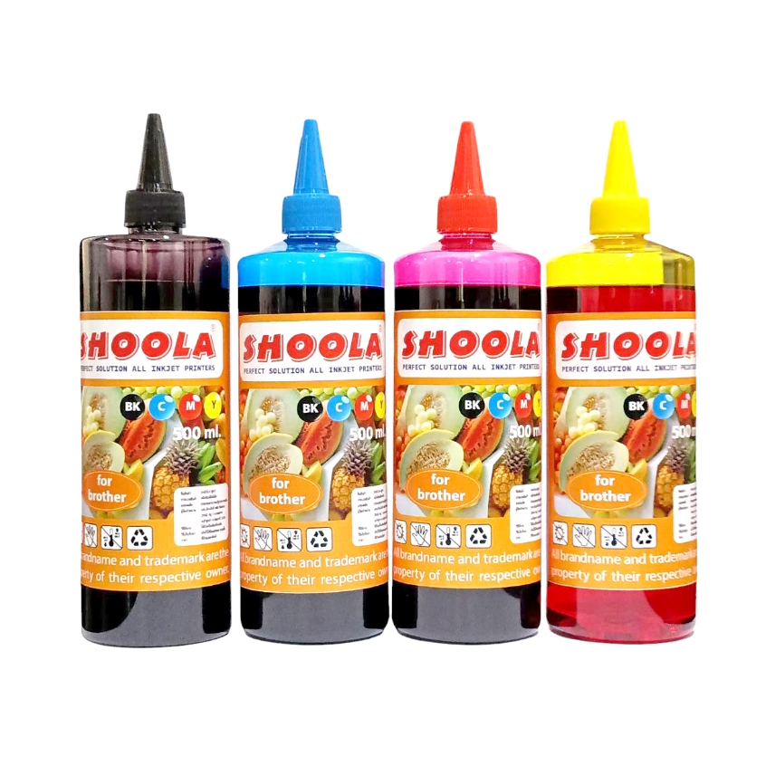 หมึกเติม SHOOLA Inkjet Refill For Brother เกรดพรีเมี่ยม สำหรับเติม ...