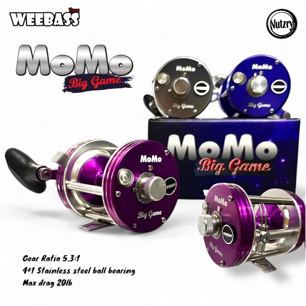 WEEBASS MOMO BIG GAME รอกเบท ตกปลาหน้าดิน สวาย บึก มีตัวเกลี่ยสาย | Shopee Thailand