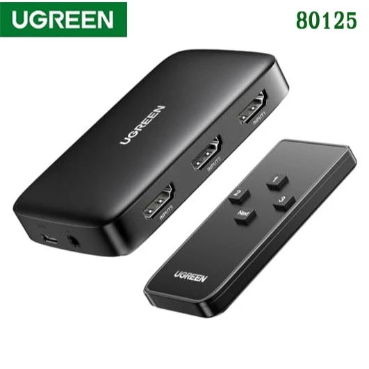 UGREEN (80125) HDMI Switch 3 in 1 Out 4K HDMI Switcher Splitter with ...